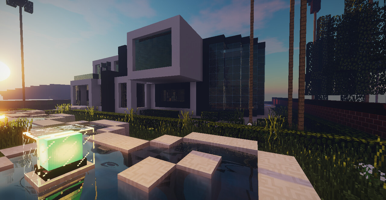 Modern Mansion #1 + Schematics Minecraft Map