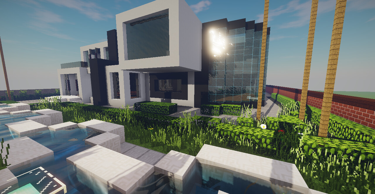Modern Mansion #1 + Schematics Minecraft Map