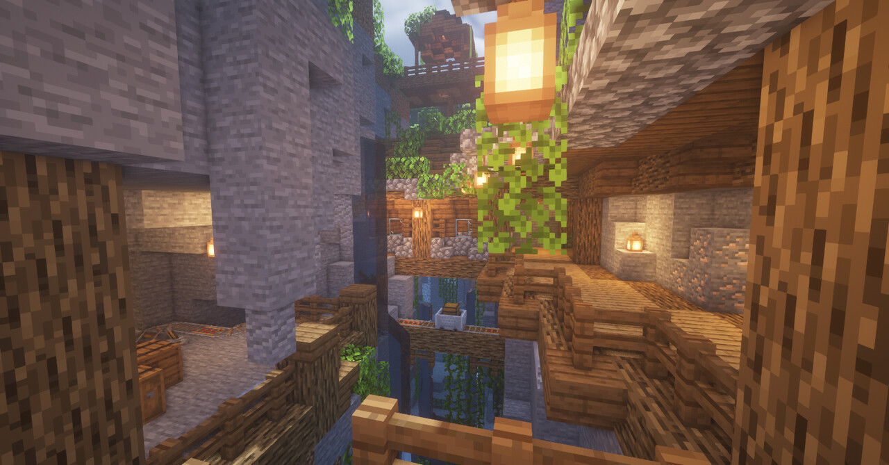 Casa na Ravina | House in the ravine (Minecraft) Minecraft Map