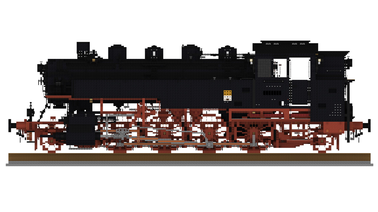 DR/DB Baureihe 86 | 10:1 Steam locomotive Minecraft Map