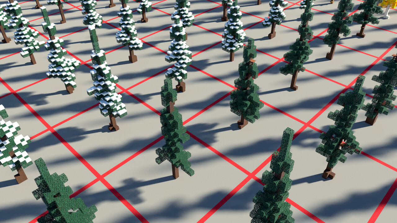 1k Pine Trees Minecraft Map