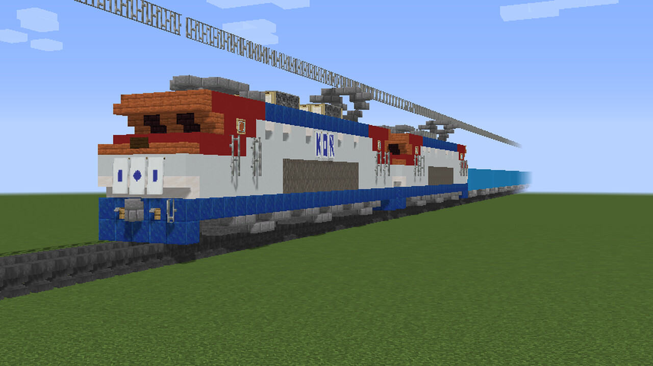 Korail Class 8000 Twins hauling a Freight Train Minecraft Map