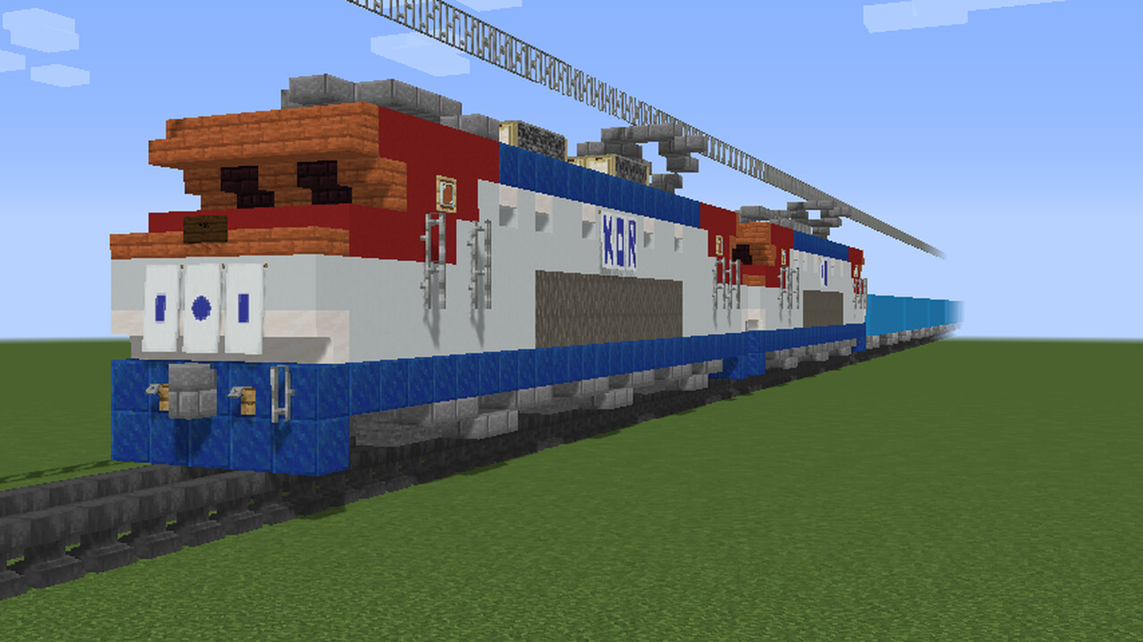 Korail Class 8000 Twins hauling a Freight Train Minecraft Map