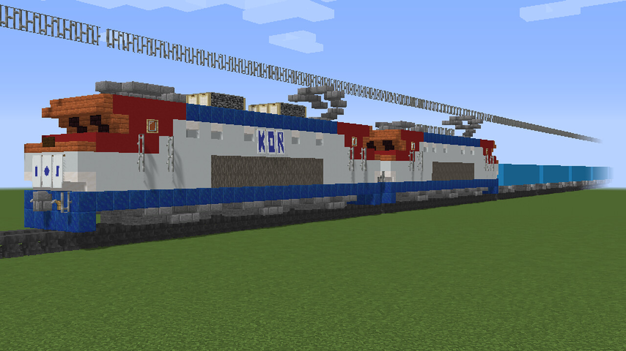 Korail Class 8000 Twins hauling a Freight Train Minecraft Map