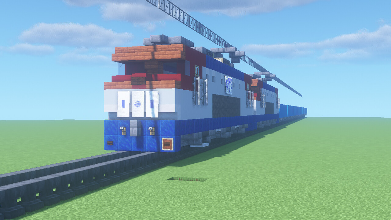 Korail Class 8000 Twins hauling a Freight Train Minecraft Map