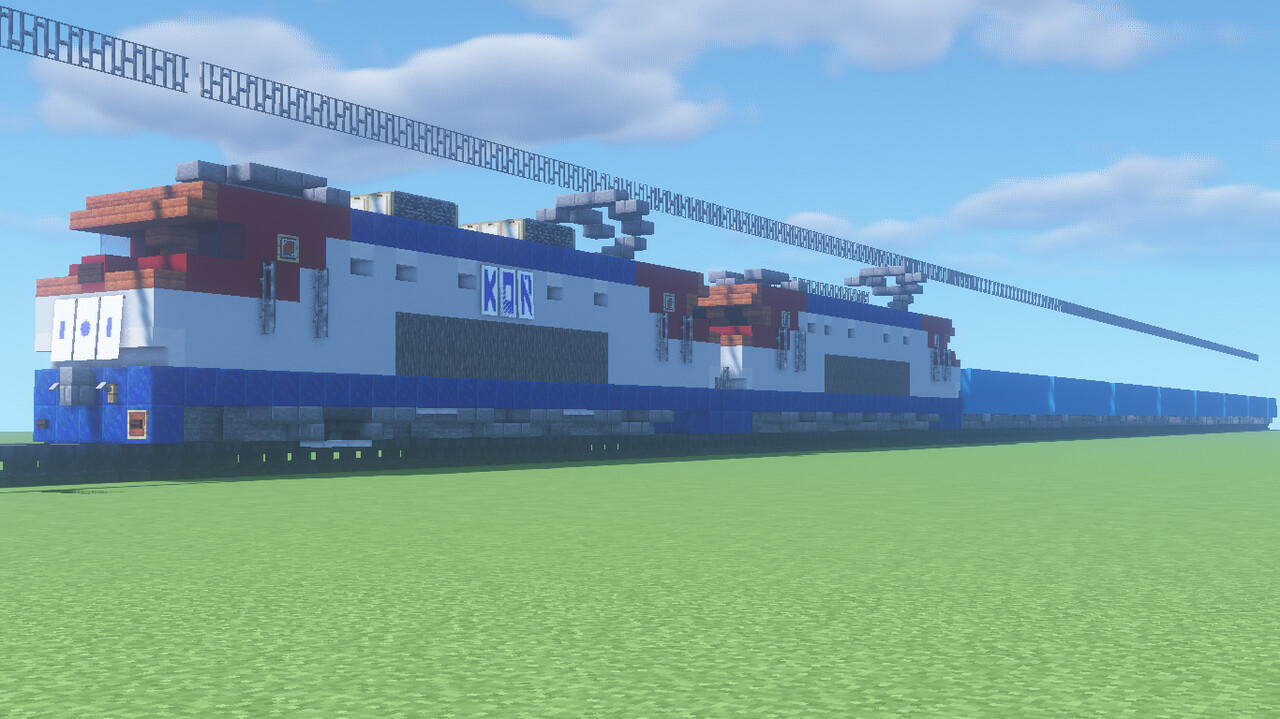 Korail Class 8000 Twins hauling a Freight Train Minecraft Map