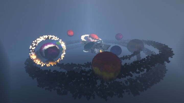 Spacecraft In the Galaxy Minecraft Map