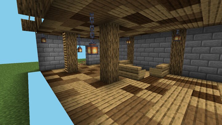 Medieval House With Interior Minecraft Map