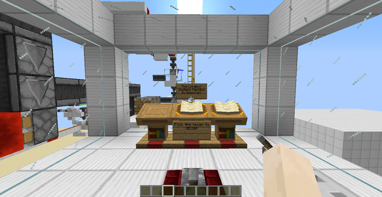 The Longest Useless Machine in Minecraft version 1.2 Minecraft Map