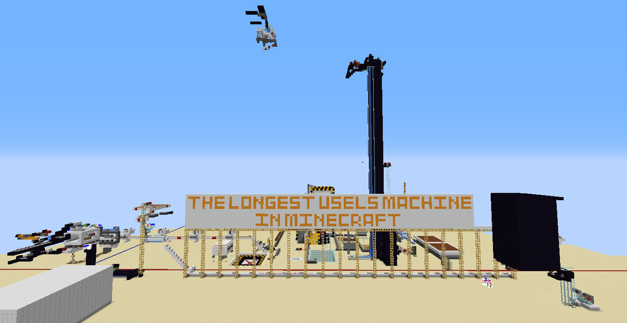 The Longest Useless Machine in Minecraft version 1.2 Minecraft Map