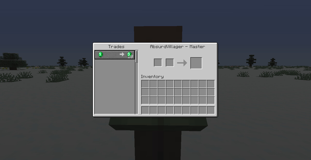 The Absurd Villager In One Command Block Minecraft Map