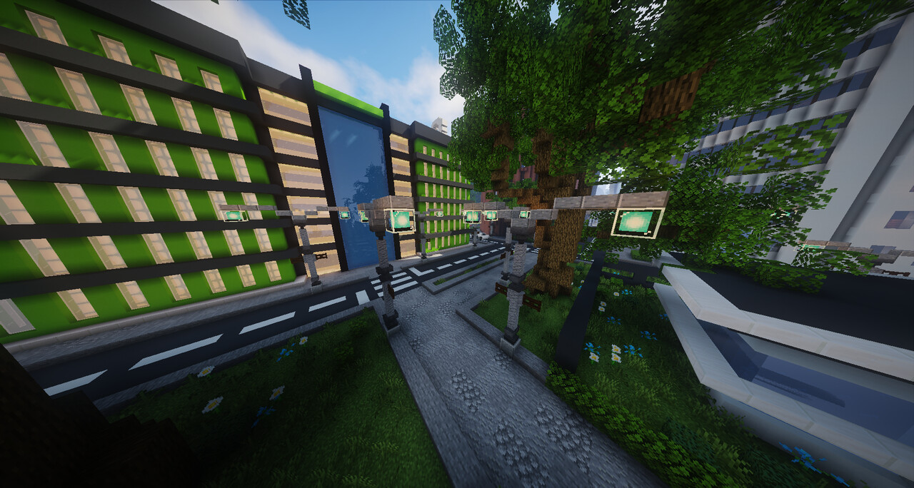 ⭐ EXCLUSIVE ⭐ Modern City - AliensBuilds 🌇 Minecraft Map