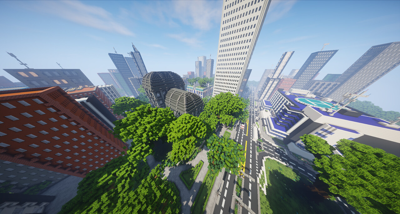 ⭐ EXCLUSIVE ⭐ Modern City - AliensBuilds 🌇 Minecraft Map