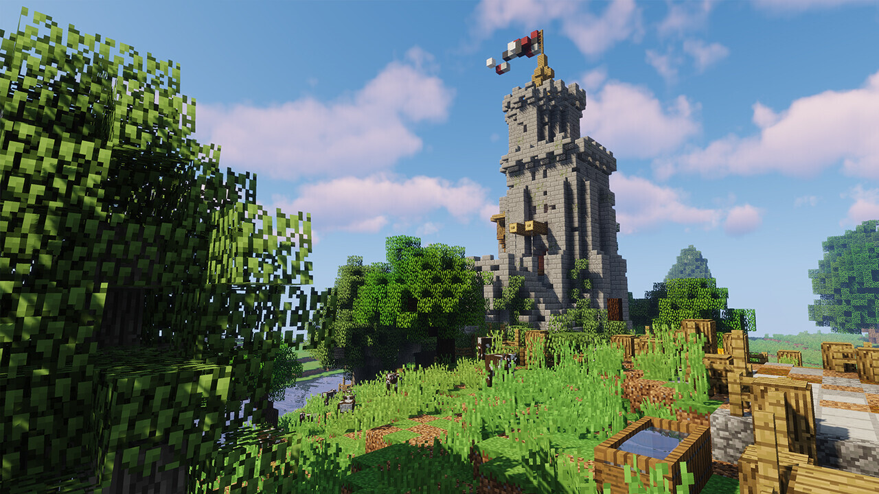 Castle and Medieval Farms (+Download) Minecraft Map