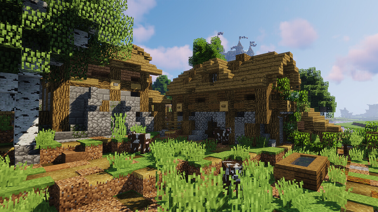 Castle and Medieval Farms (+Download) Minecraft Map