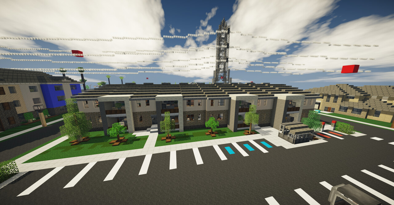 Low density apartements complex Minecraft Map