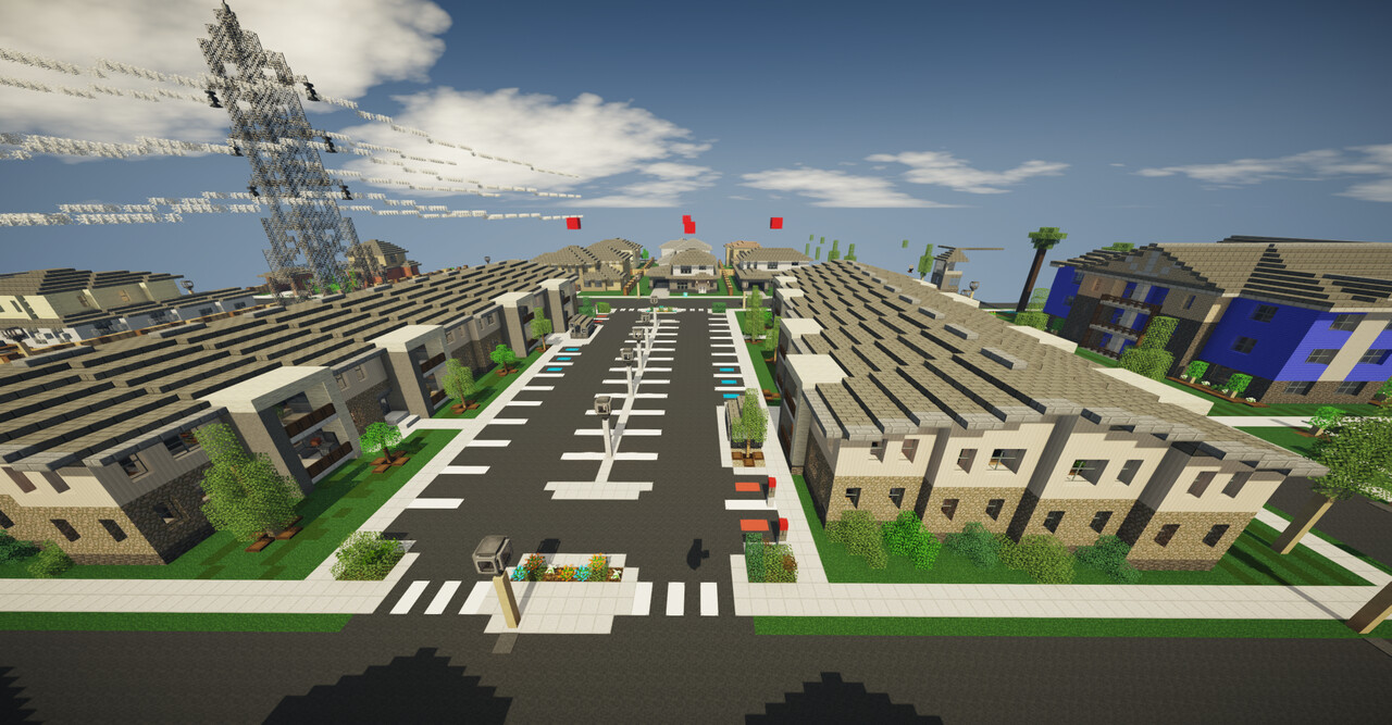 Low density apartements complex Minecraft Map