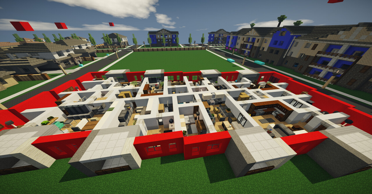 Low density apartements complex Minecraft Map