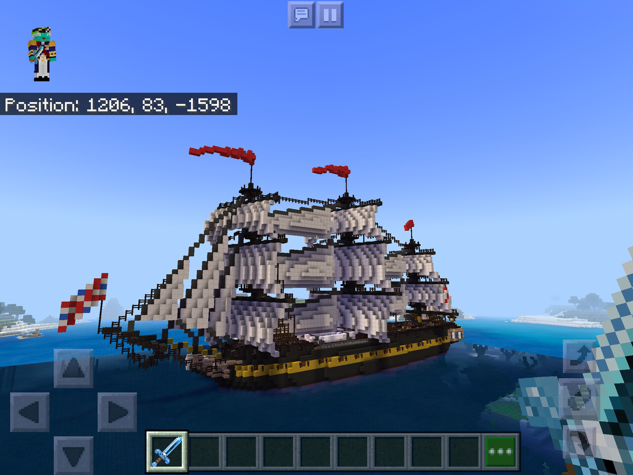 French frigate clorinde Minecraft Map