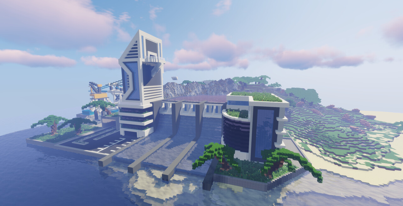 Futuristic City Progress #8 Minecraft Map