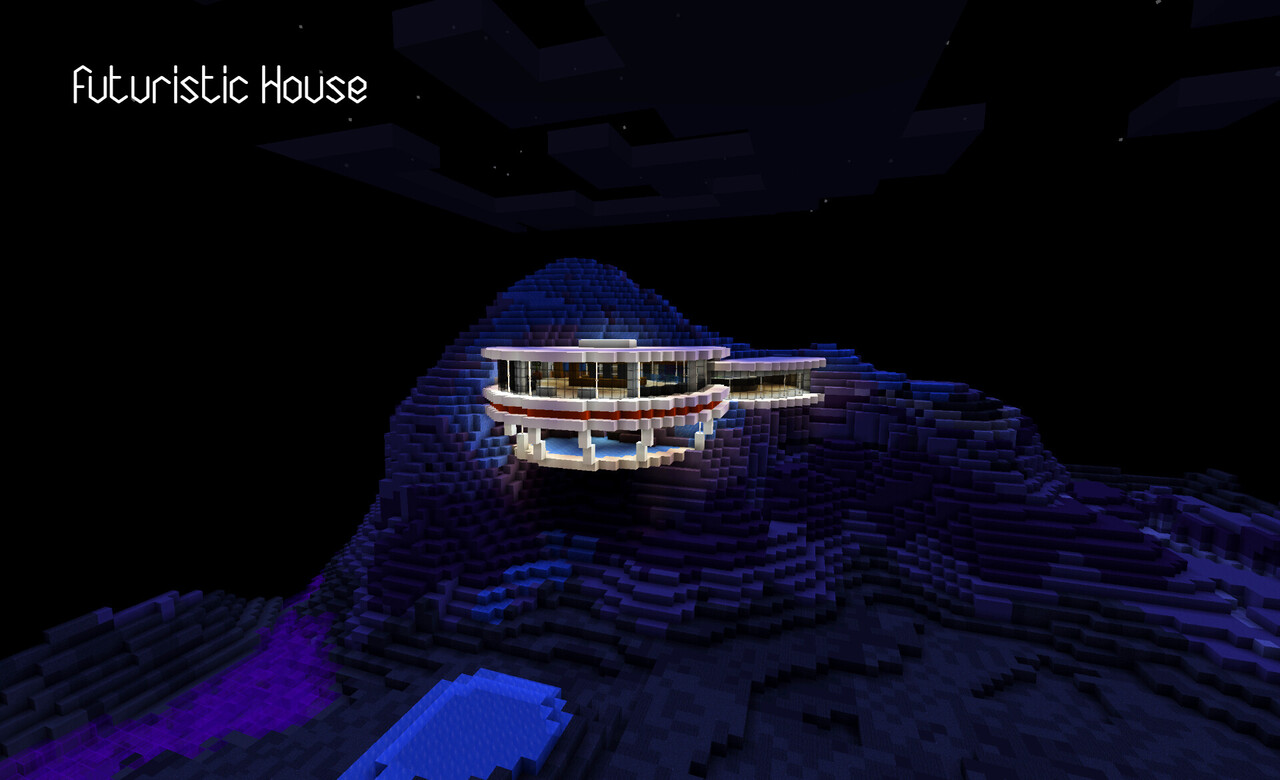 Futuristic House | Alien World Minecraft Map