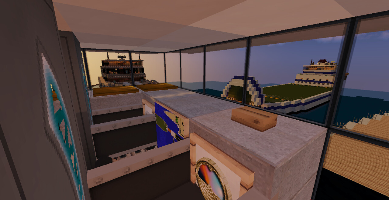 Futuristic battleship Hydrogen powered 2020 Minecraft Map