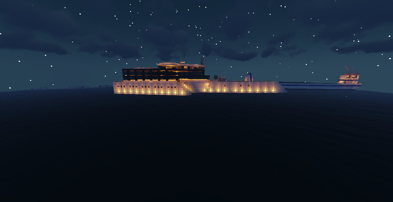 Futuristic battleship Hydrogen powered 2020 Minecraft Map