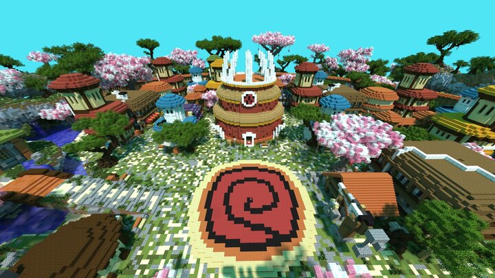 Konoha in miniature Summer-winter option Minecraft Map