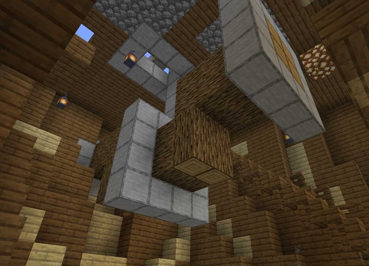 Flying steamship Minecraft Map