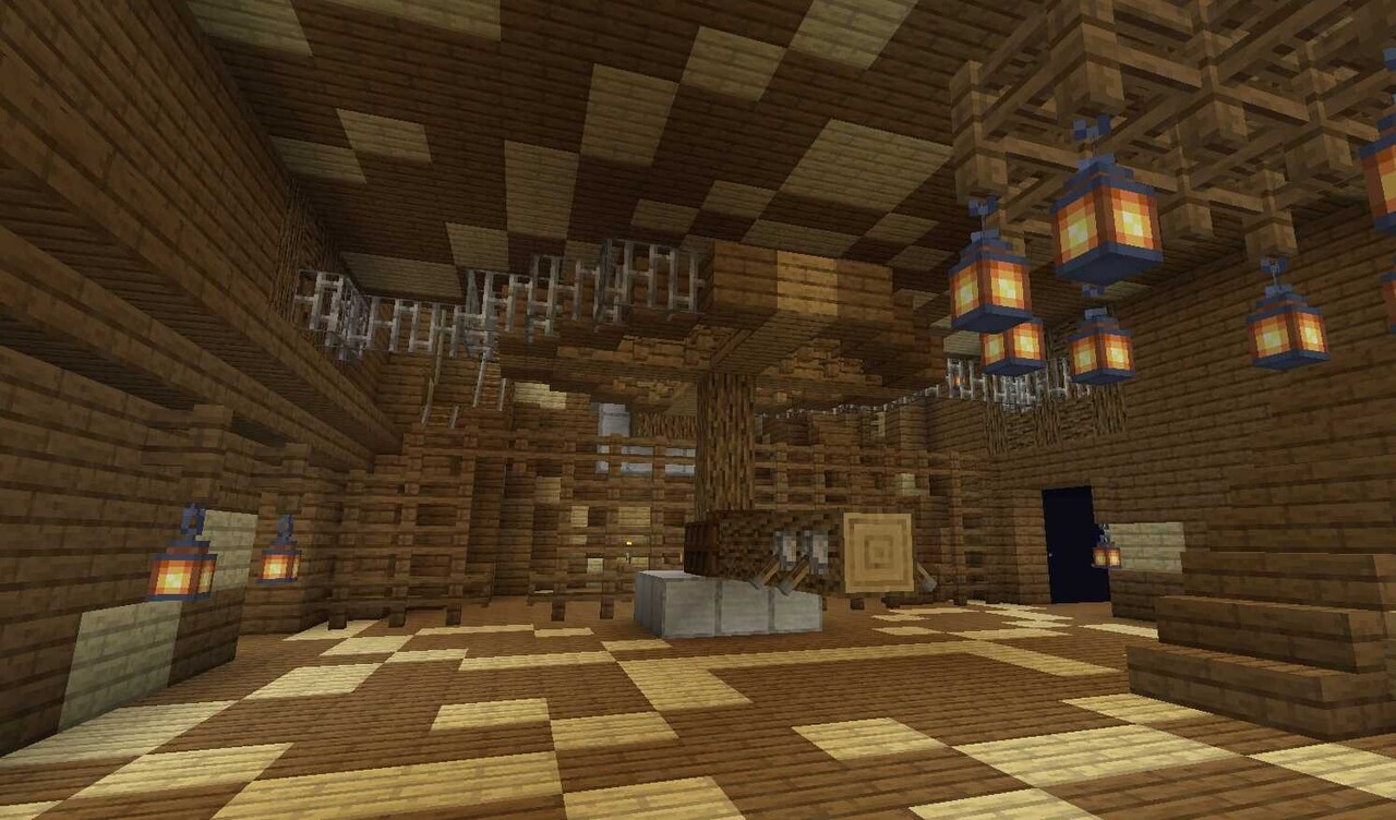 Flying steamship Minecraft Map