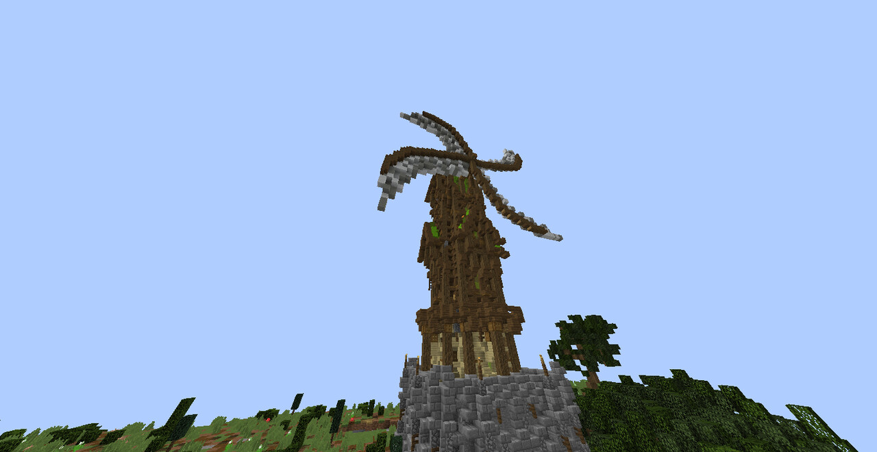 Medieval Fantasy Windmill Minecraft Map