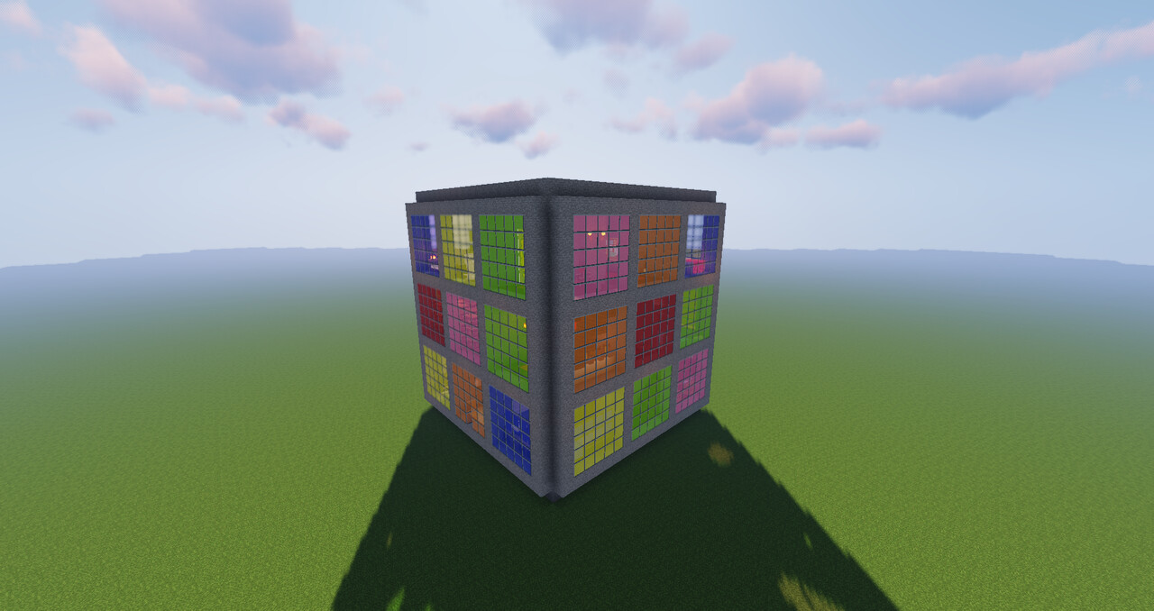 rubik cube survival house Minecraft Map
