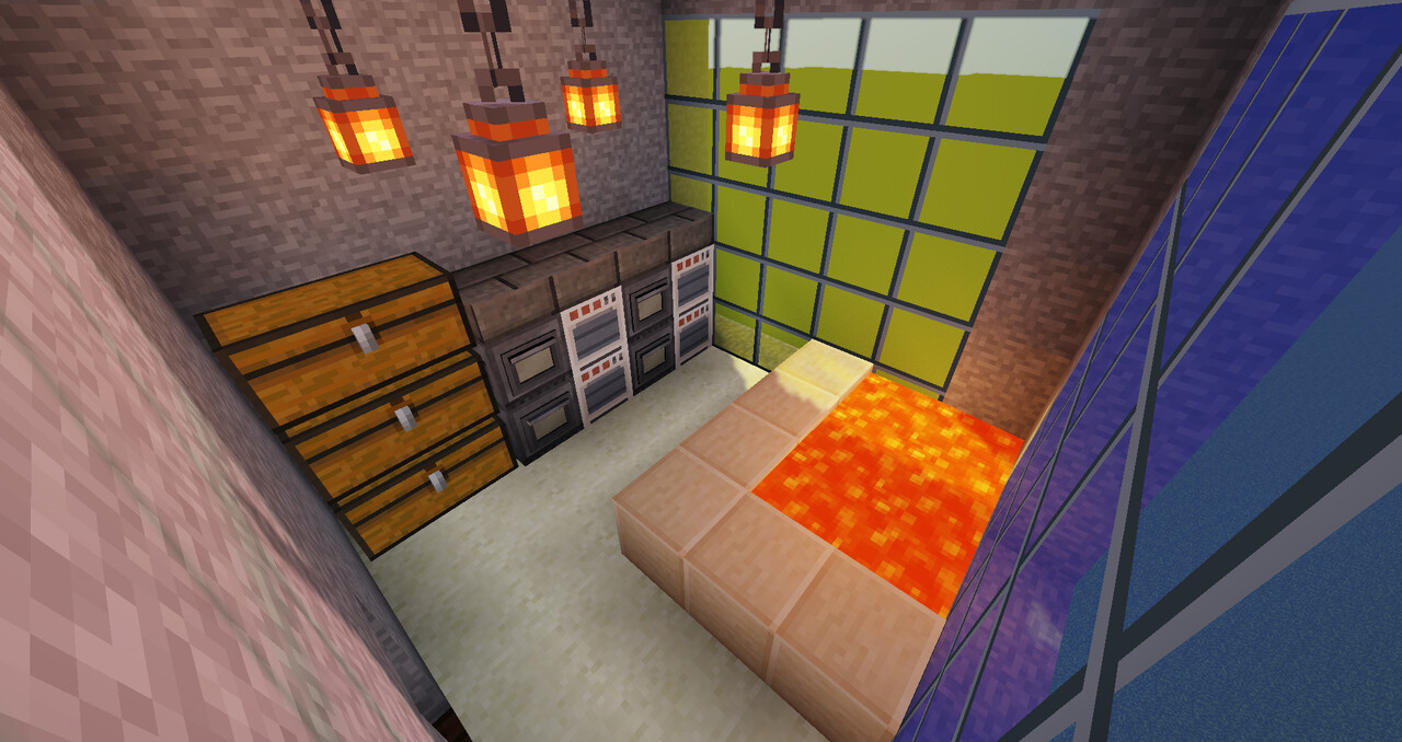 rubik cube survival house Minecraft Map