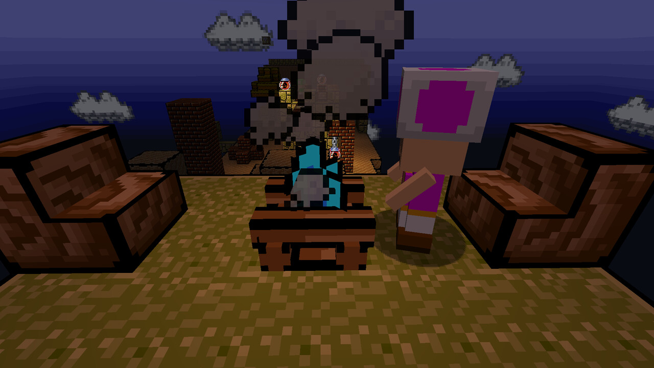 Super Mario 2D to 3D and Side Scroller to Open World Minecraft Map