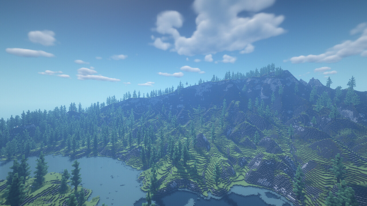 Mountain river Minecraft Map