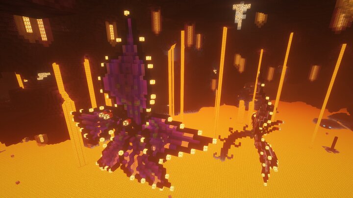 Funtazer's Nether Mushroom Collection + Free Crystal Cave Minecraft Map