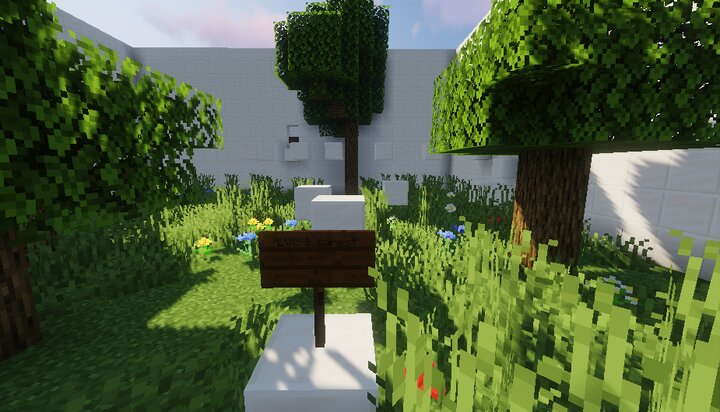 Quartz parkour biomes Minecraft Map
