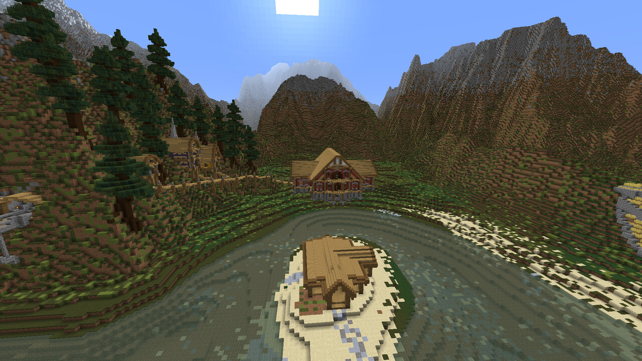 Cliff Town Minecraft Map