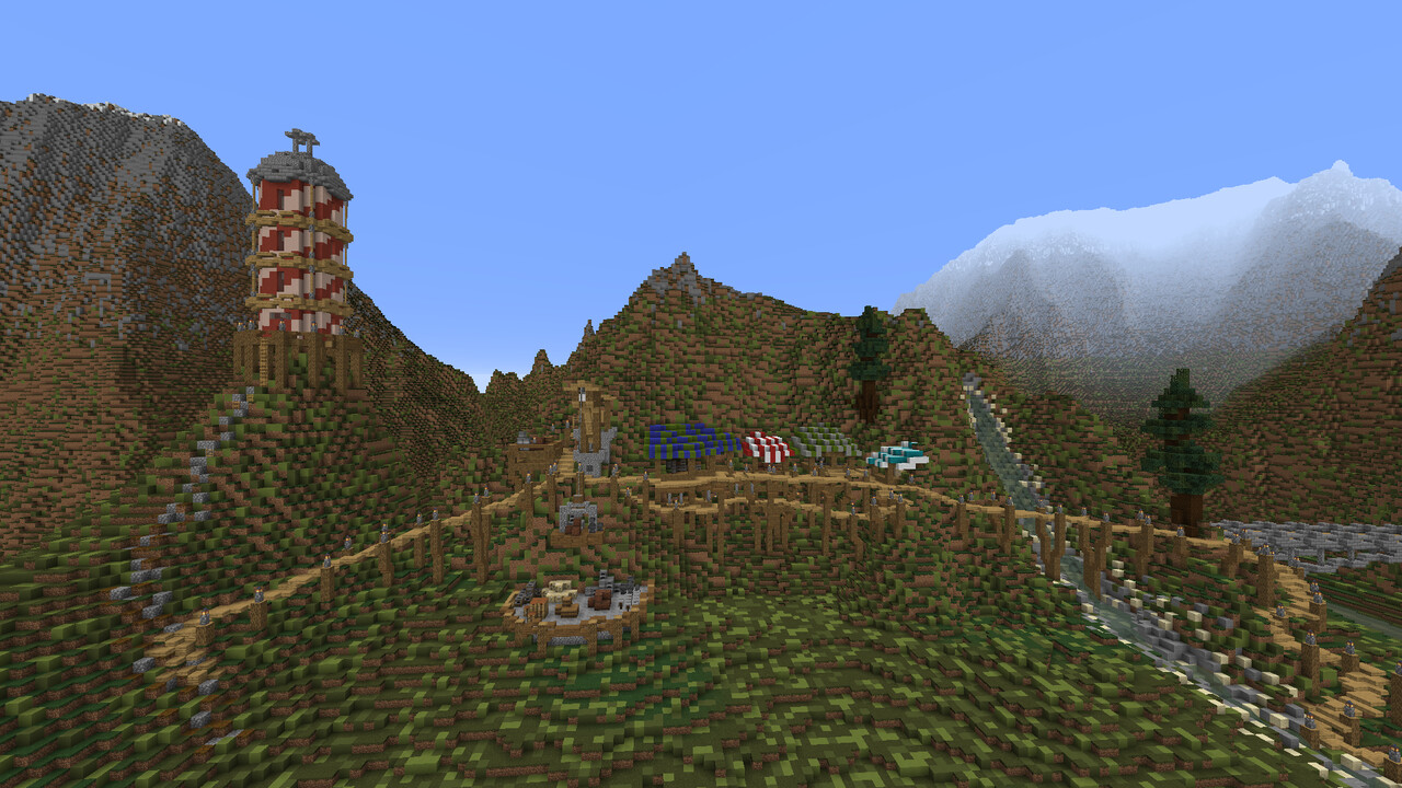 Cliff Town Minecraft Map