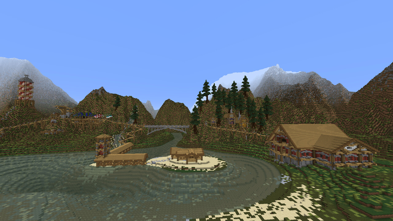 Cliff Town Minecraft Map