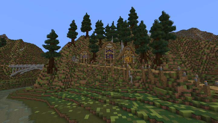 Cliff Town Minecraft Map