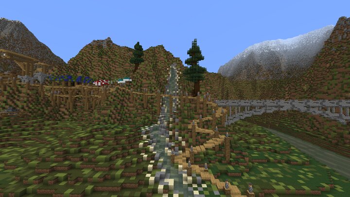 Cliff Town Minecraft Map