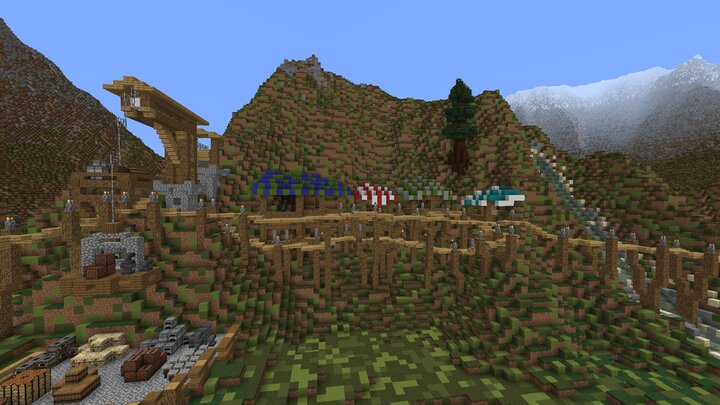 Cliff Town Minecraft Map