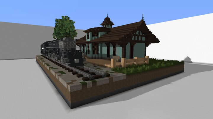 Old Train Station - Train By Seaspray Minecraft Map