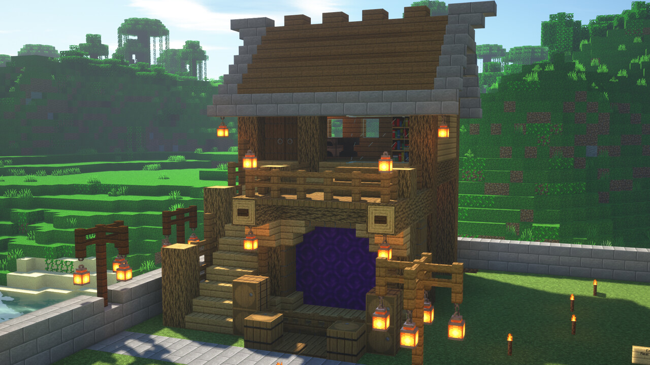 Medieval Adventure House w/Ender Portal Minecraft Map