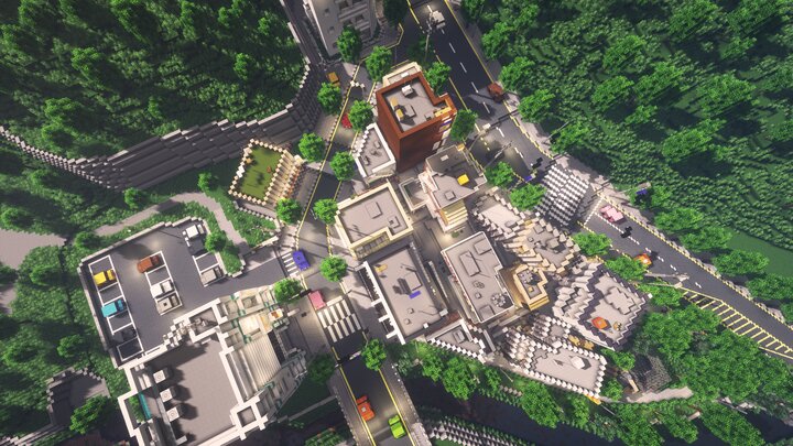 Twenty eight buildings Minecraft Map