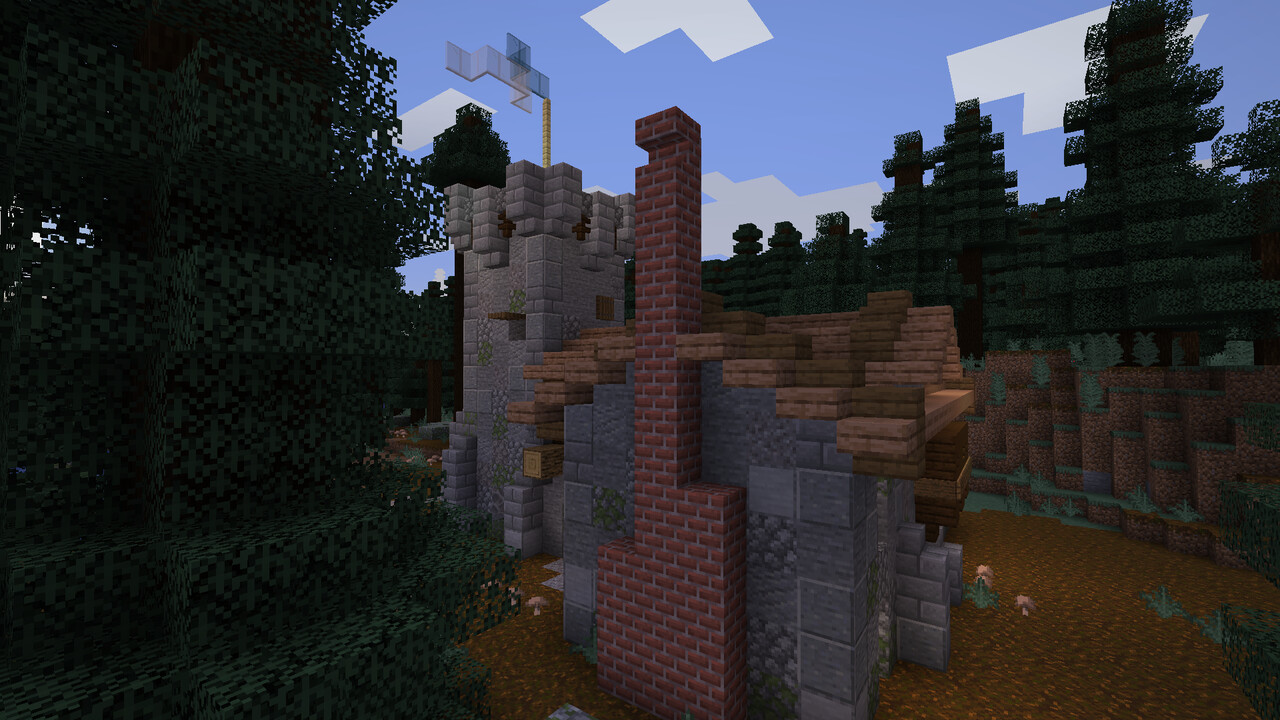 Medieval Lake House w/ Interior Minecraft Map