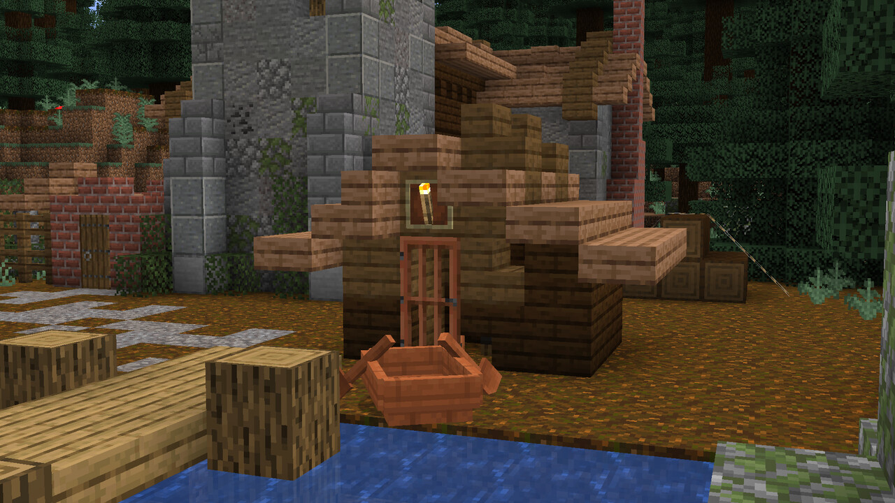 Medieval Lake House w/ Interior Minecraft Map