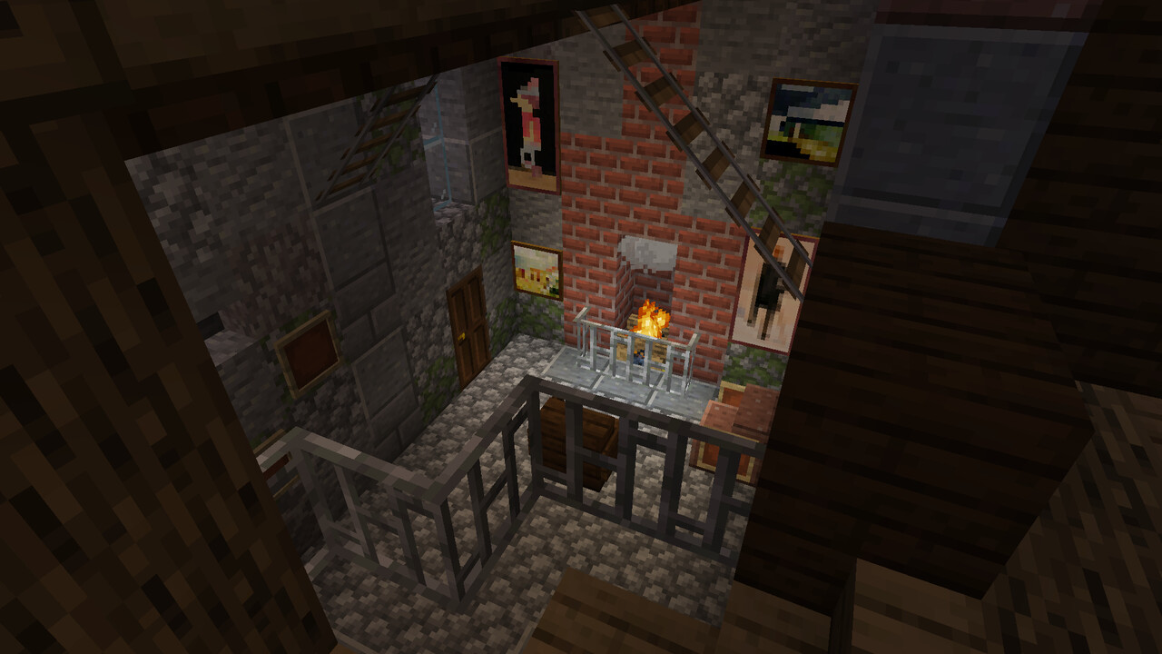 Medieval Lake House w/ Interior Minecraft Map