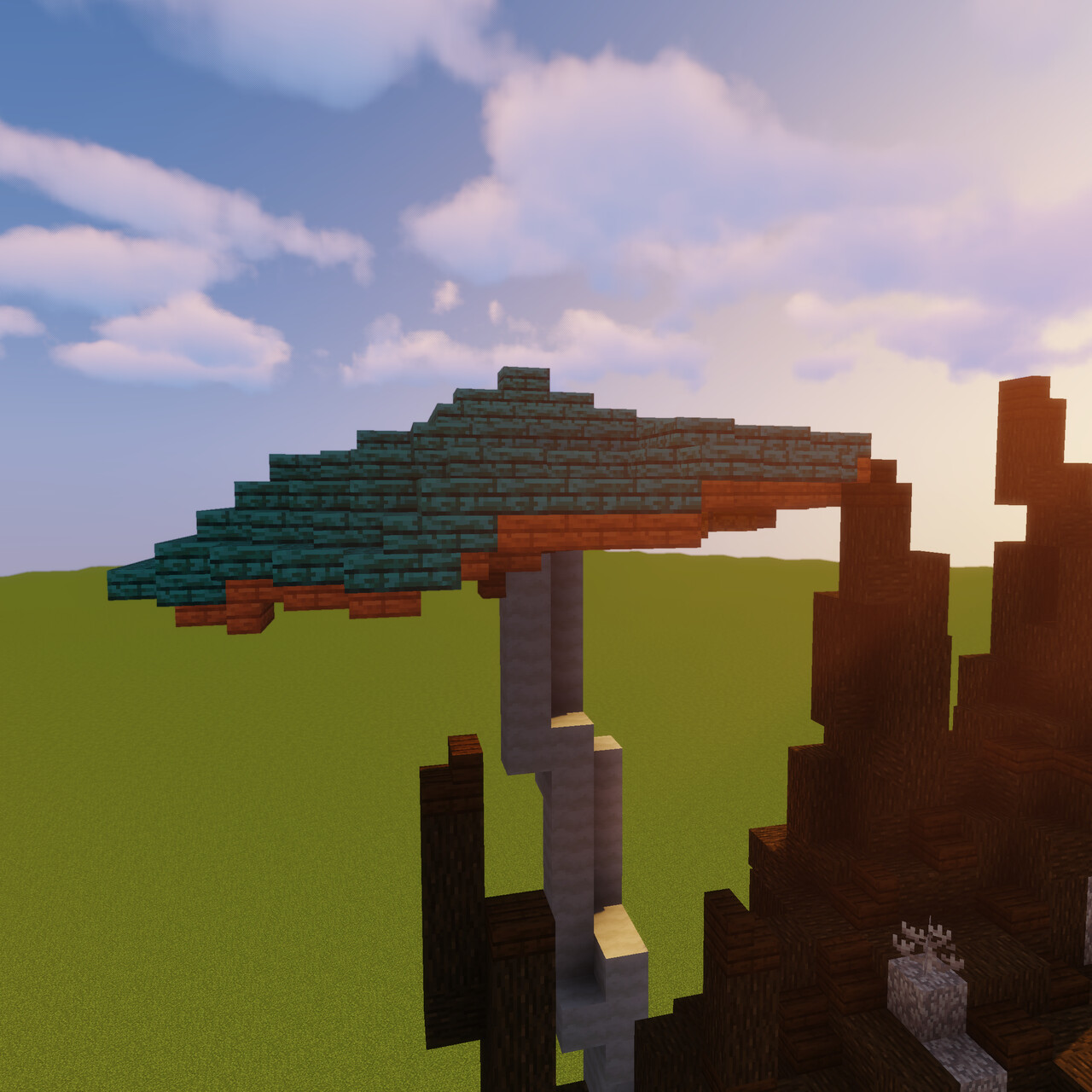 Tree stump and pumpkin | Halloween build Minecraft Map